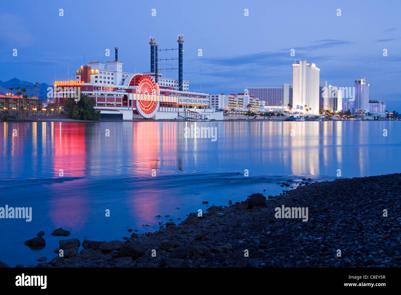 Casinos on the Colorado River, Laughlin City, Nevada, United States of ...