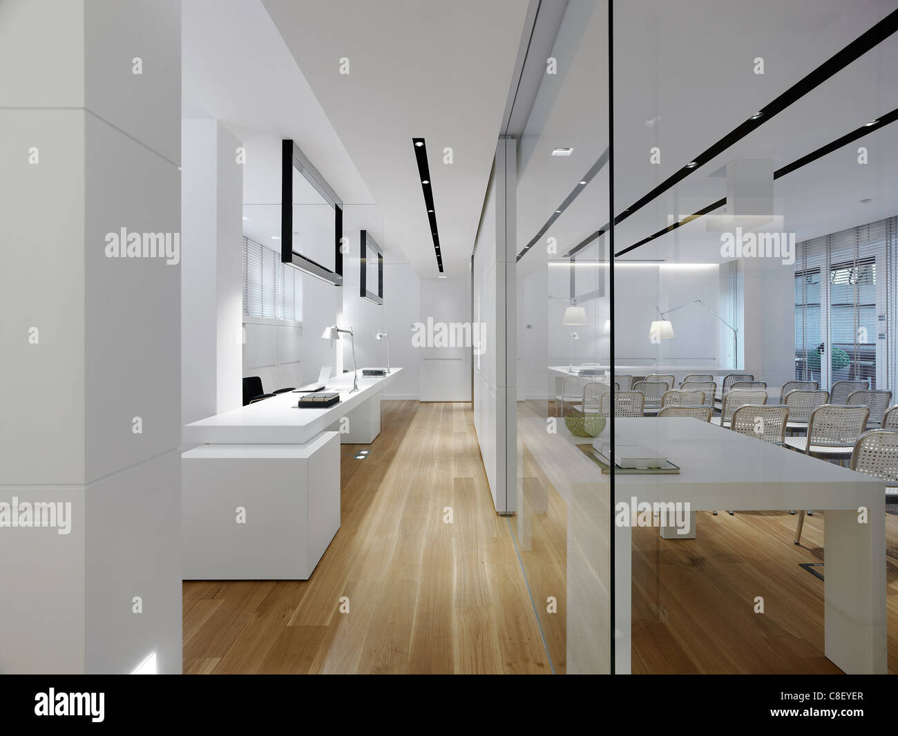 Interior of an office space area Stock Photo - Alamy