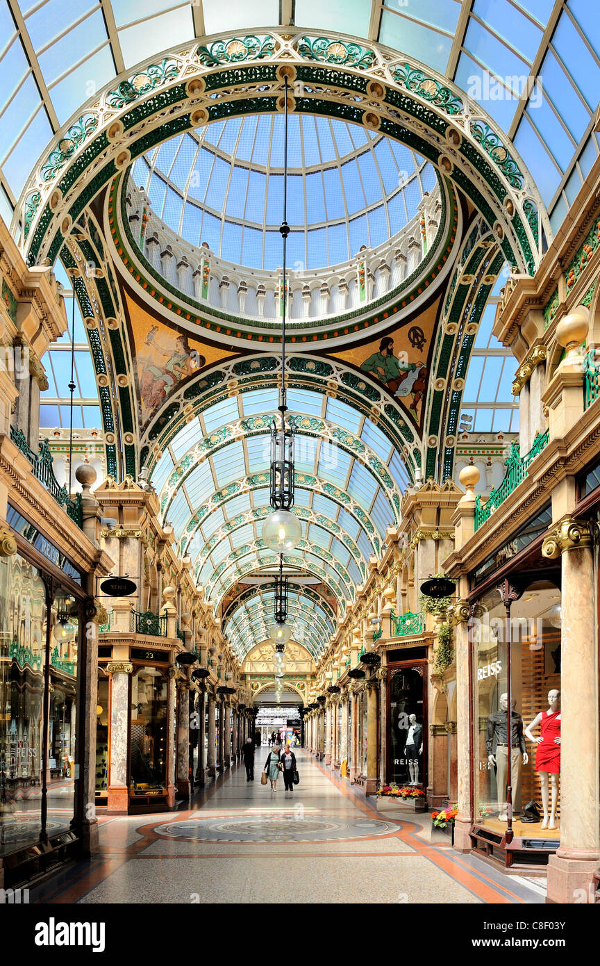 Interior of Cross Arcade, Leeds, West Yorkshire, England, United ...
