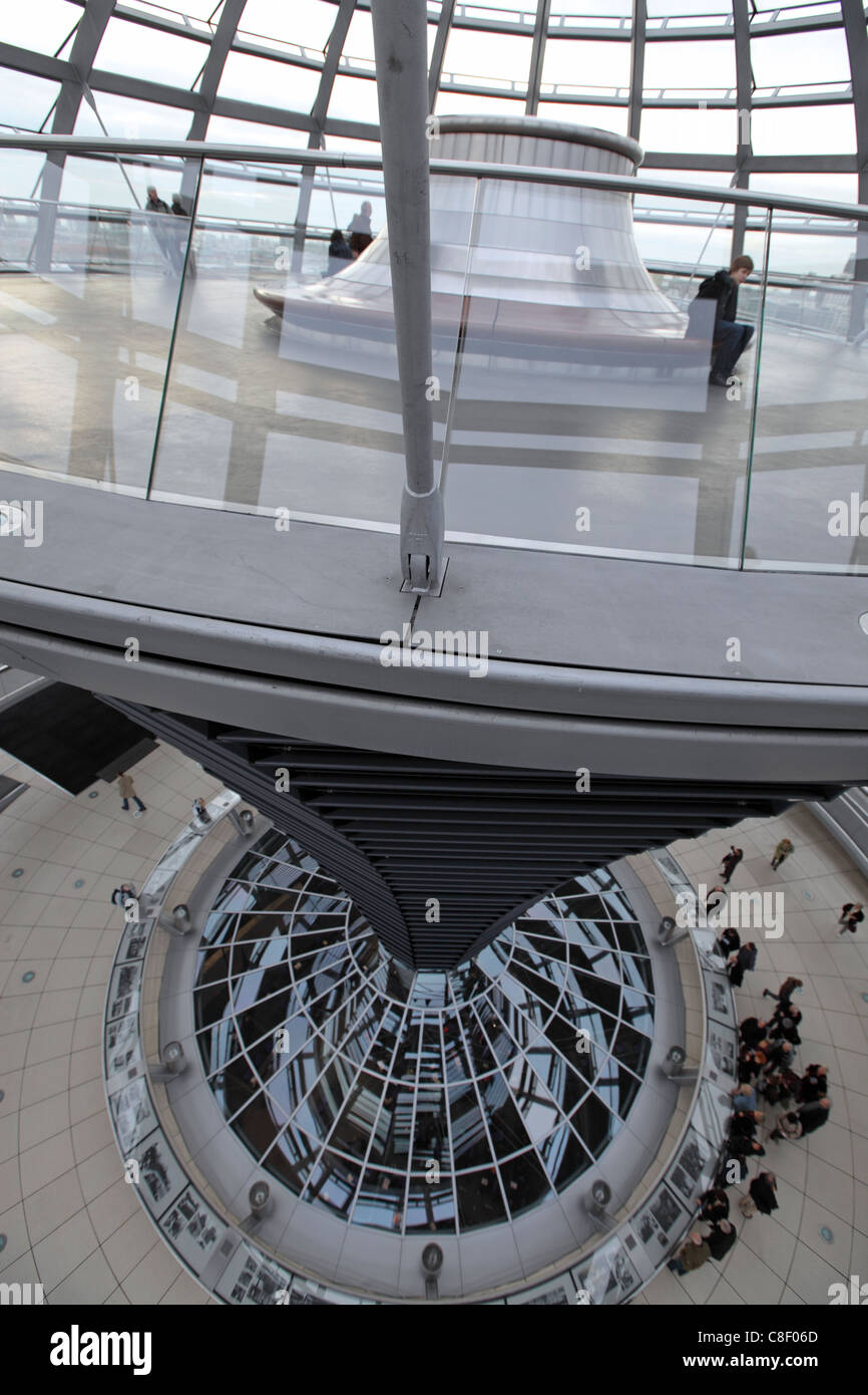 The Reichstag building Dome in central Berlin, Germany, design by ...