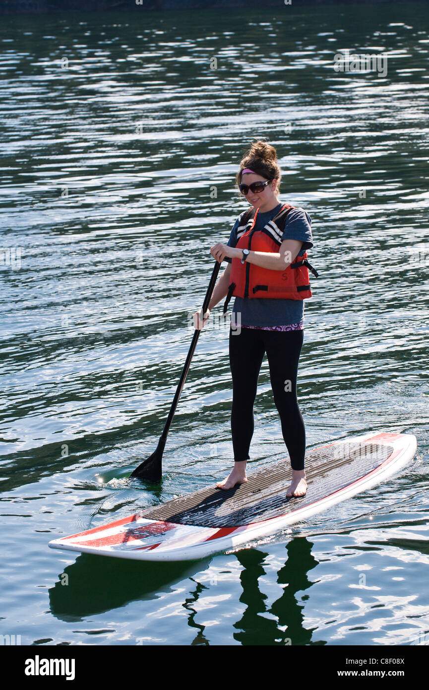 Paddleboarding in Windham Bay in the Chuck River Wilderness Area ...