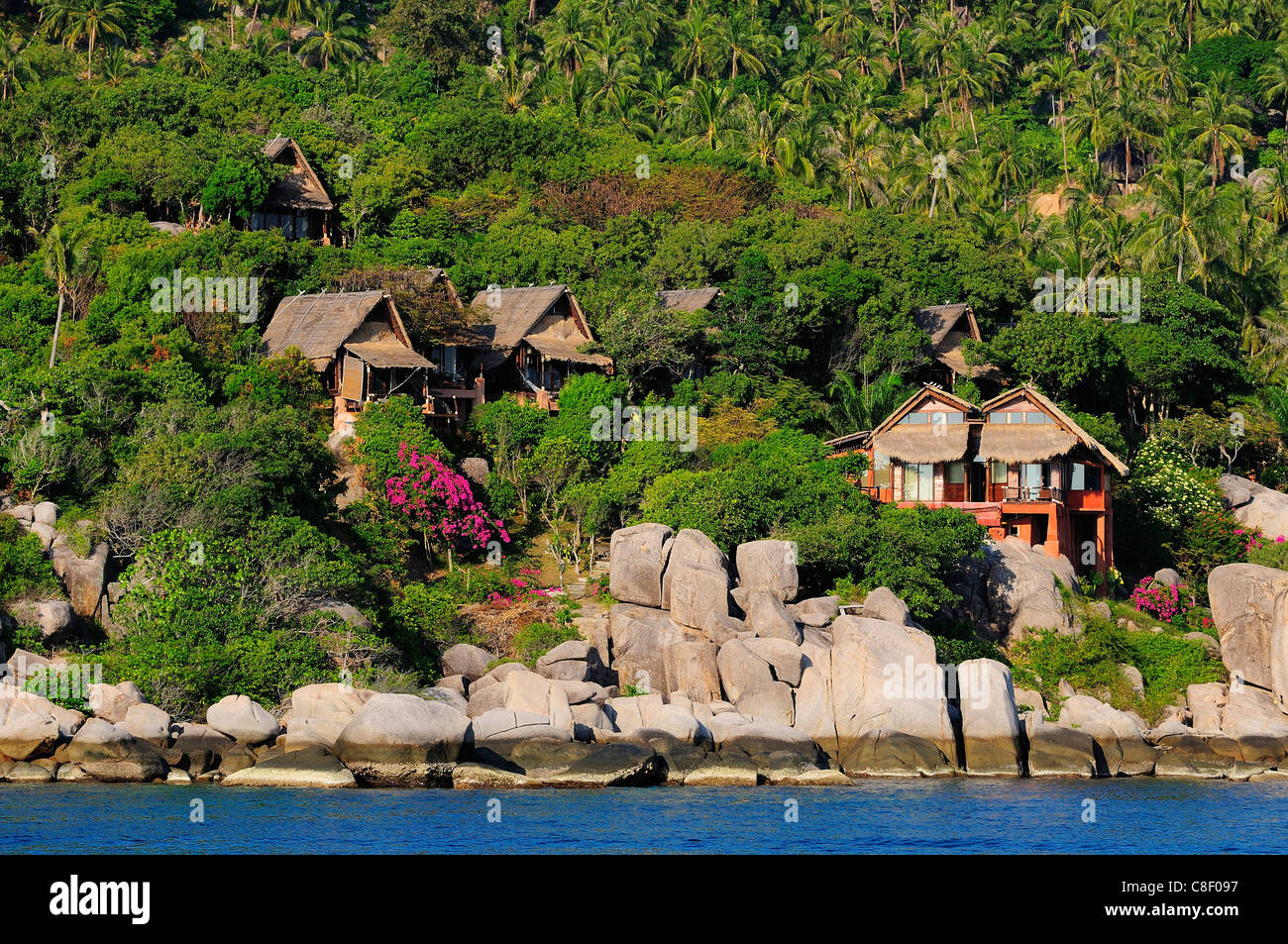 Sai Ree, Beach, Koh Tao, Thailand, Asia, beach houses Stock Photo - Alamy