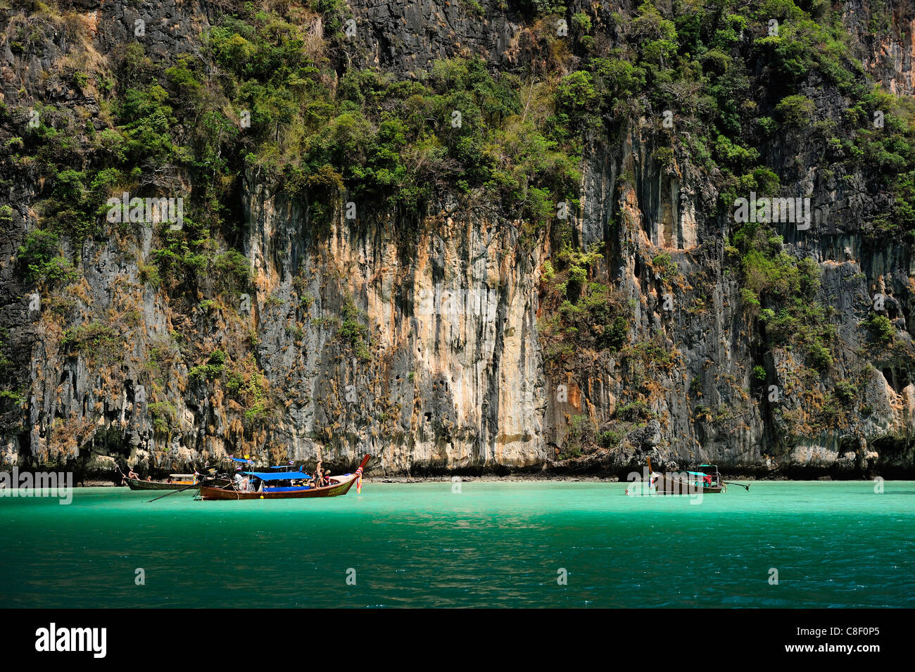 Pileh Bay, Phi Phi Lay Island, Phi Phi, Island, Andaman Sea, Thailand ...