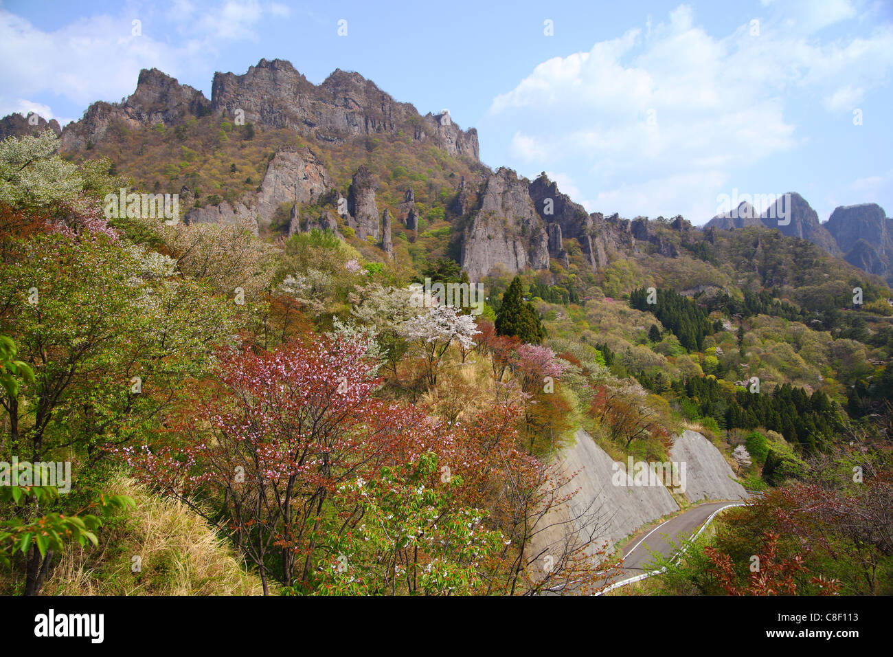 Crag mountain of spring Stock Photo - Alamy