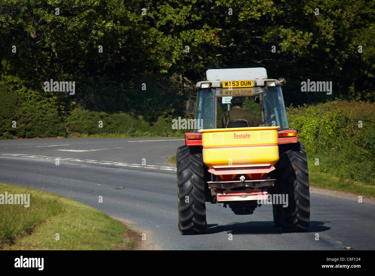 Tractor road uk driving hi-res stock photography and images - Alamy