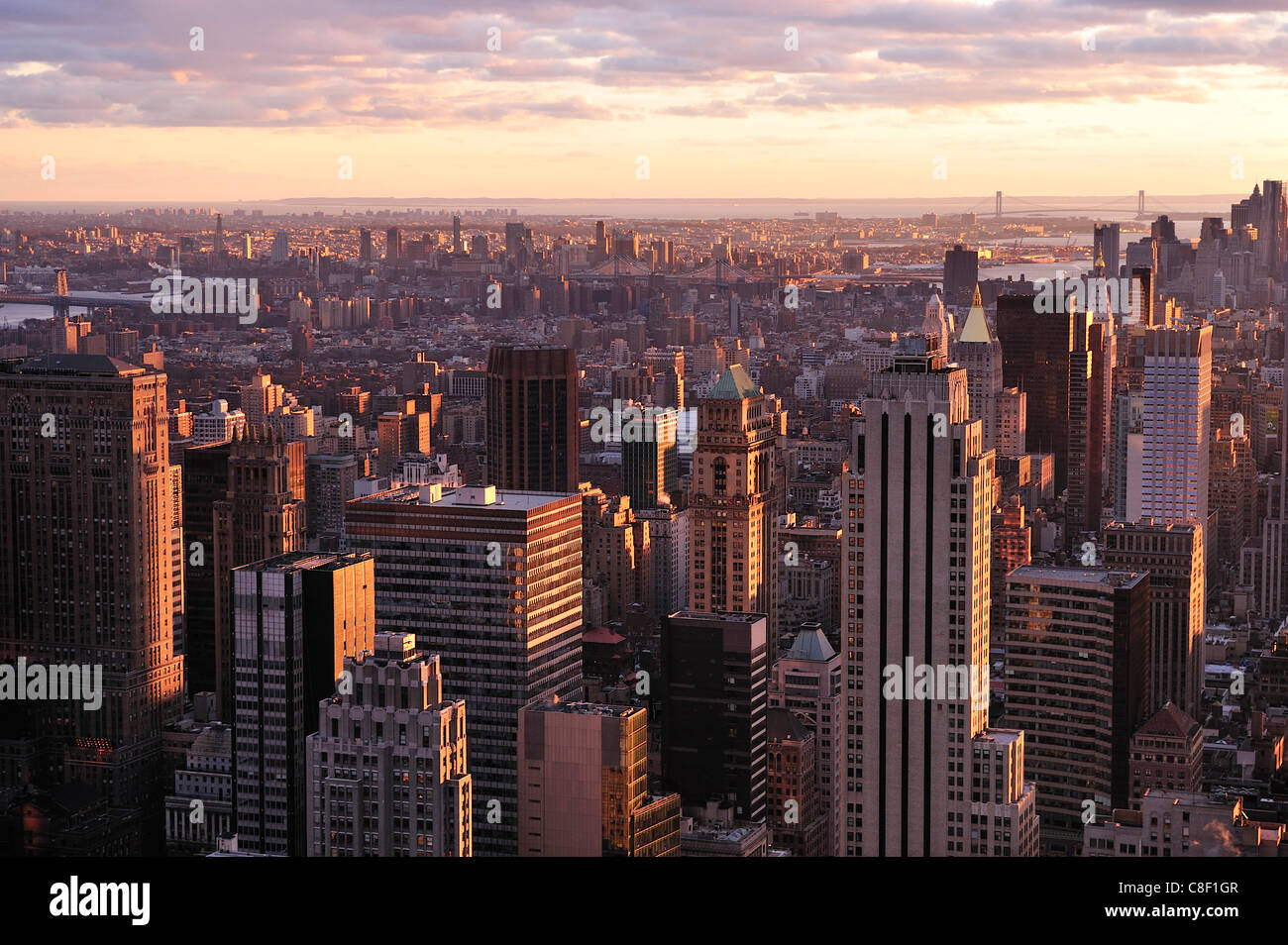 Manhattan night view hi-res stock photography and images - Alamy
