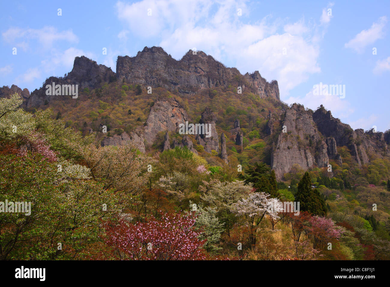 Crag mountain of spring Stock Photo - Alamy
