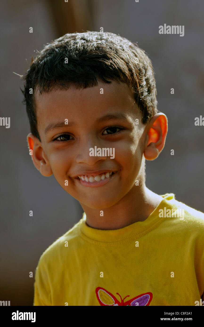 Portrait of a boy, India Stock Photo - Alamy