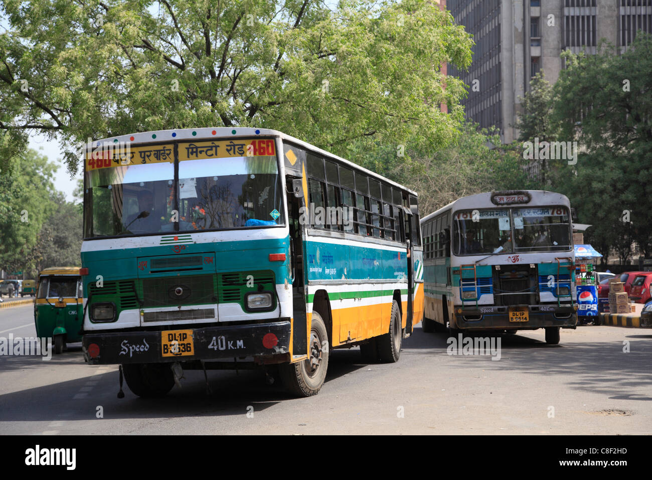 Buses, New Delhi, India Stock Photo - Alamy