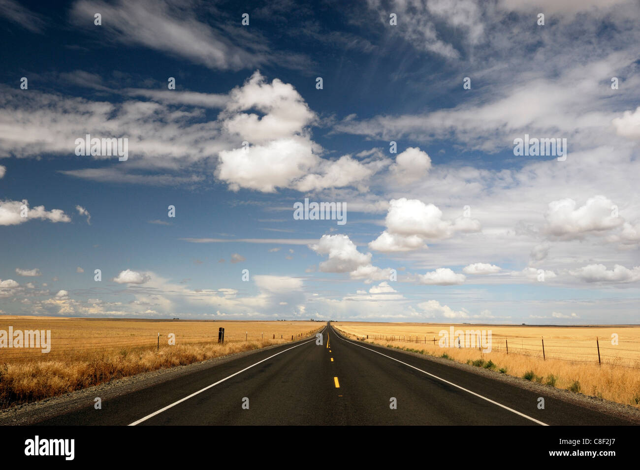 Lonesome, long road, straight, Highway, Eastern Oregon, Oregon Outback ...