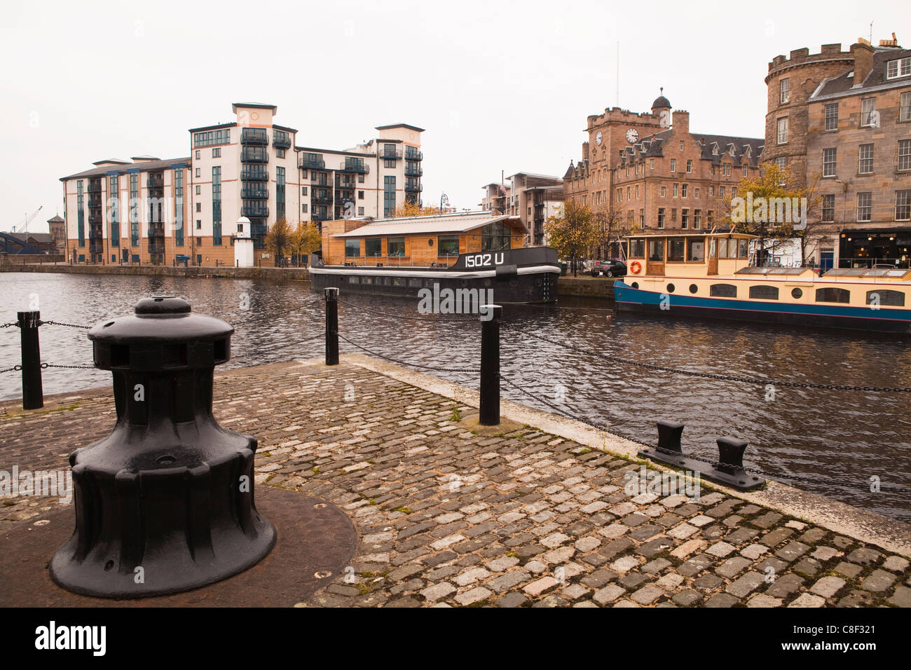 New and old waterside buildings, Leith, Edinburgh, Scotland, United ...