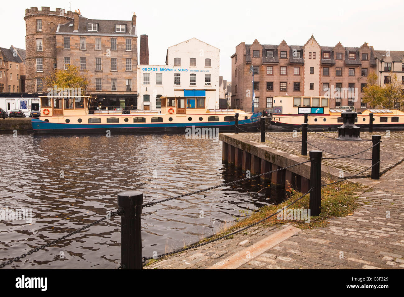 New and old waterside buildings, Leith, Edinburgh, Scotland, United ...