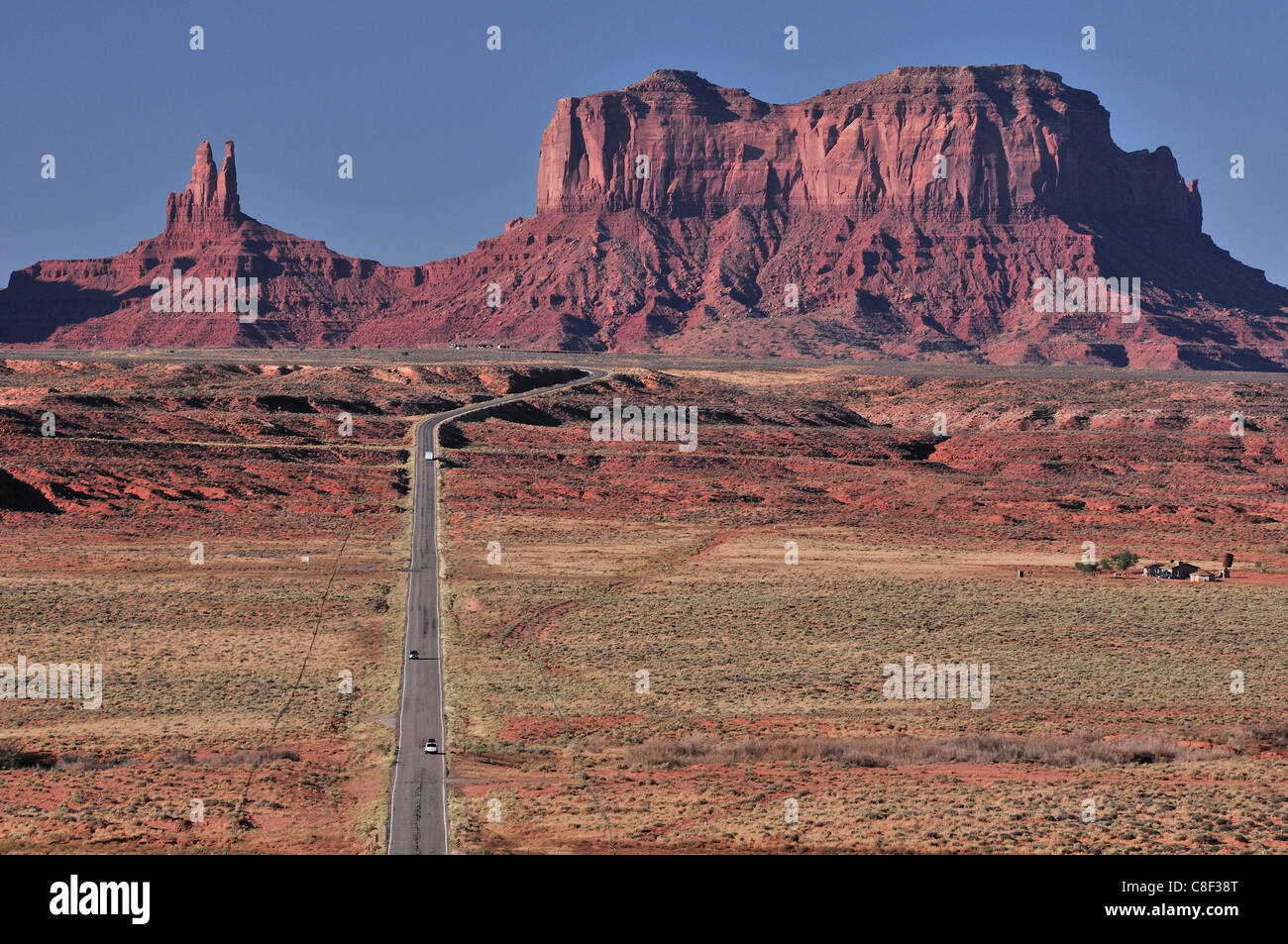 Highway, 163, Monument Valley, Colorado Plateau, Utah, USA, United ...