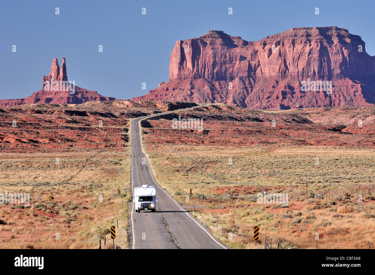 Highway, 163, Monument Valley, Colorado Plateau, Utah, USA, United ...