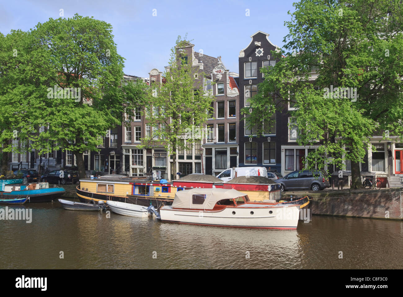 Canal scene, Amsterdam, Netherlands Stock Photo - Alamy