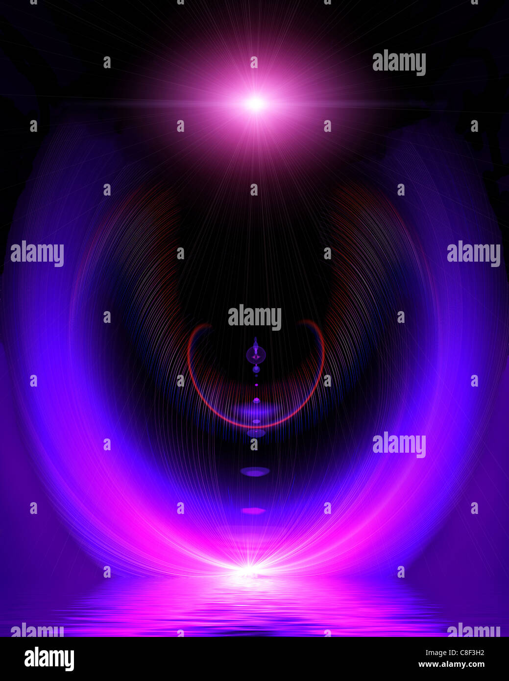 original color abstract design on a black background Stock Photo - Alamy