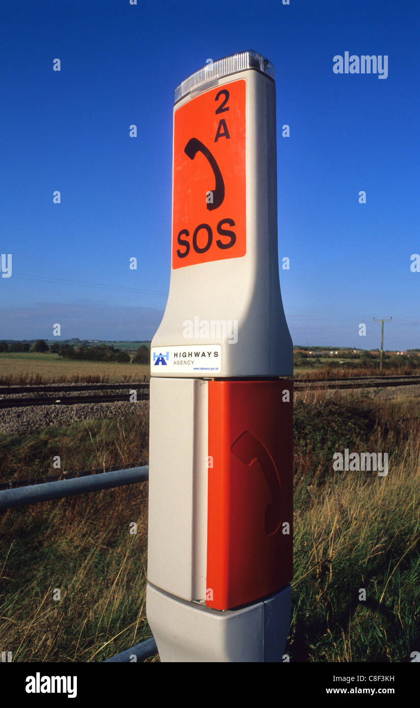 Motorway emergency telephone box hi-res stock photography and images ...