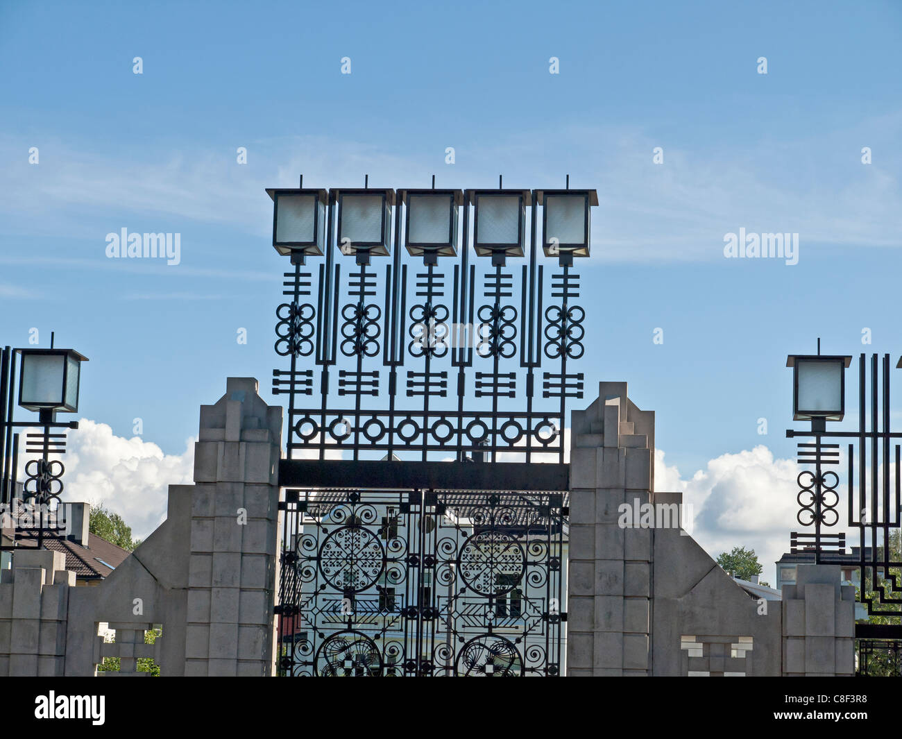 Entrance to Frogner Park Oslo Norway and display of Sculptures by ...