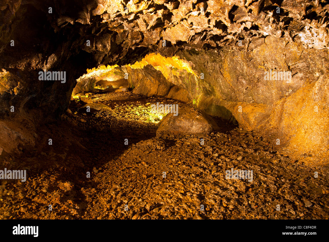 Grutas de Sao Vicente, Portugal, Europe, Madeira, cave, lava cave ...
