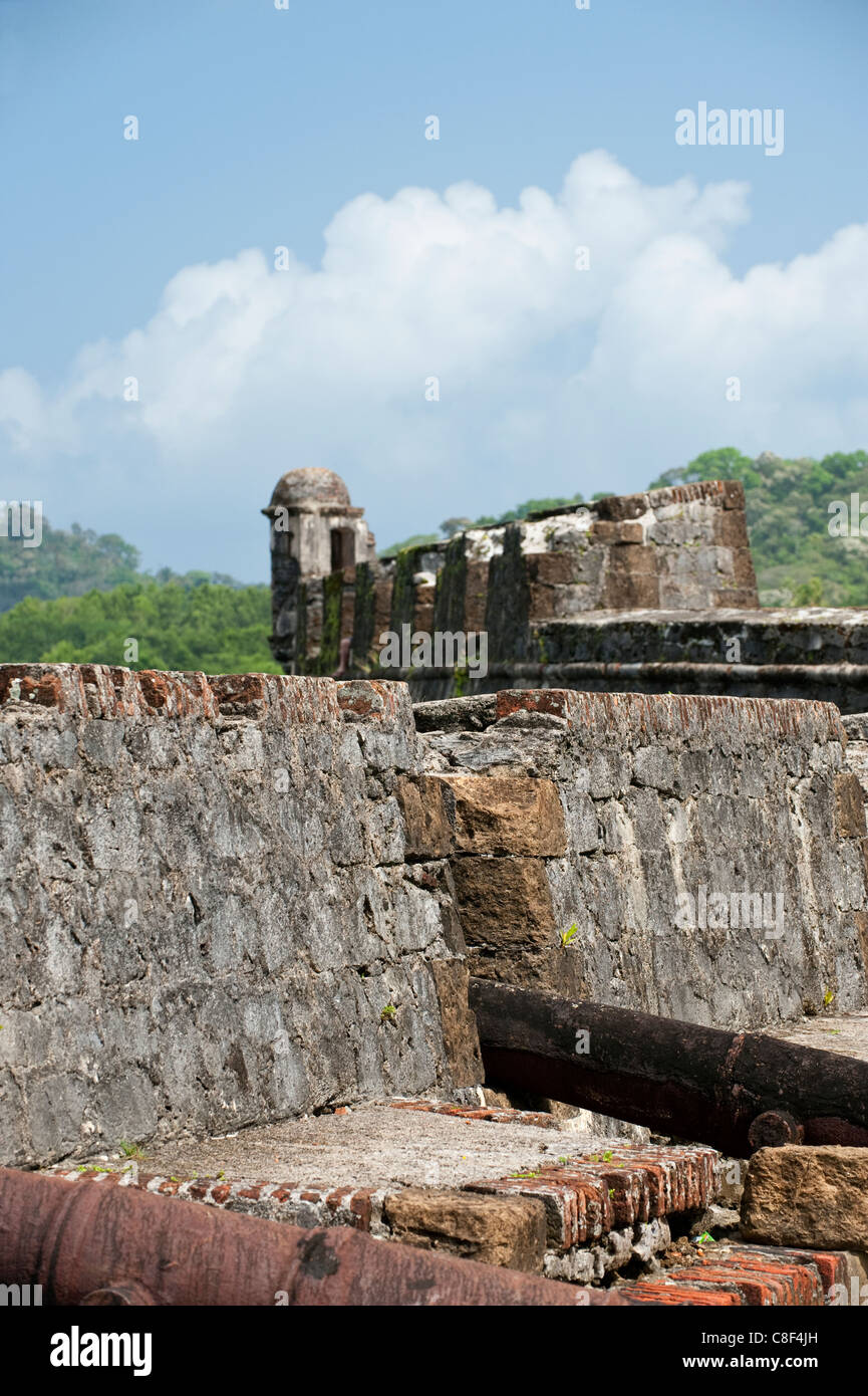 San Jeronimo colonial spanish fortress, Portobelo, Colon province ...