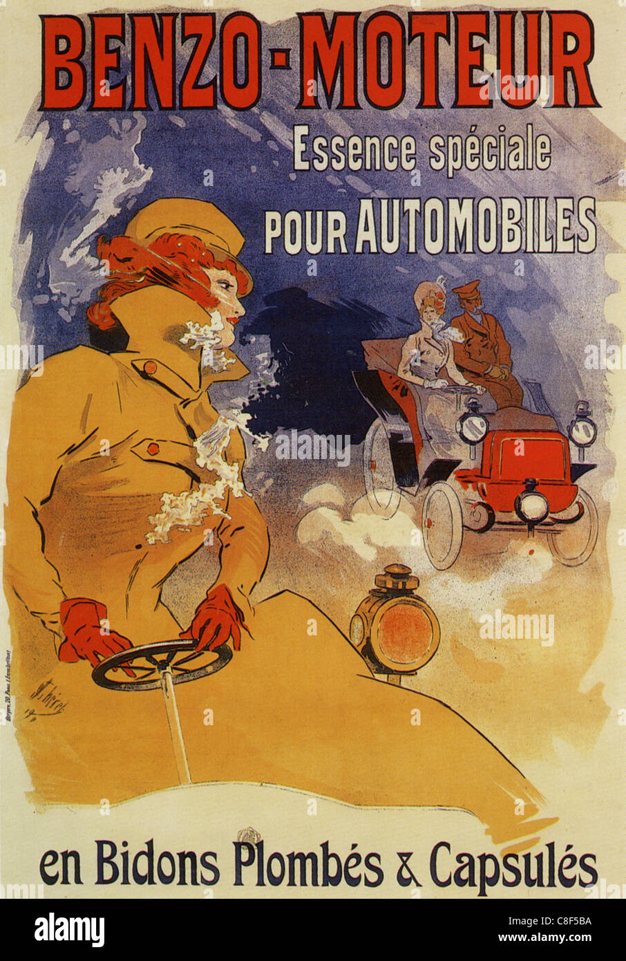 Benzo moteur french poster 1900 brand hi-res stock photography and ...