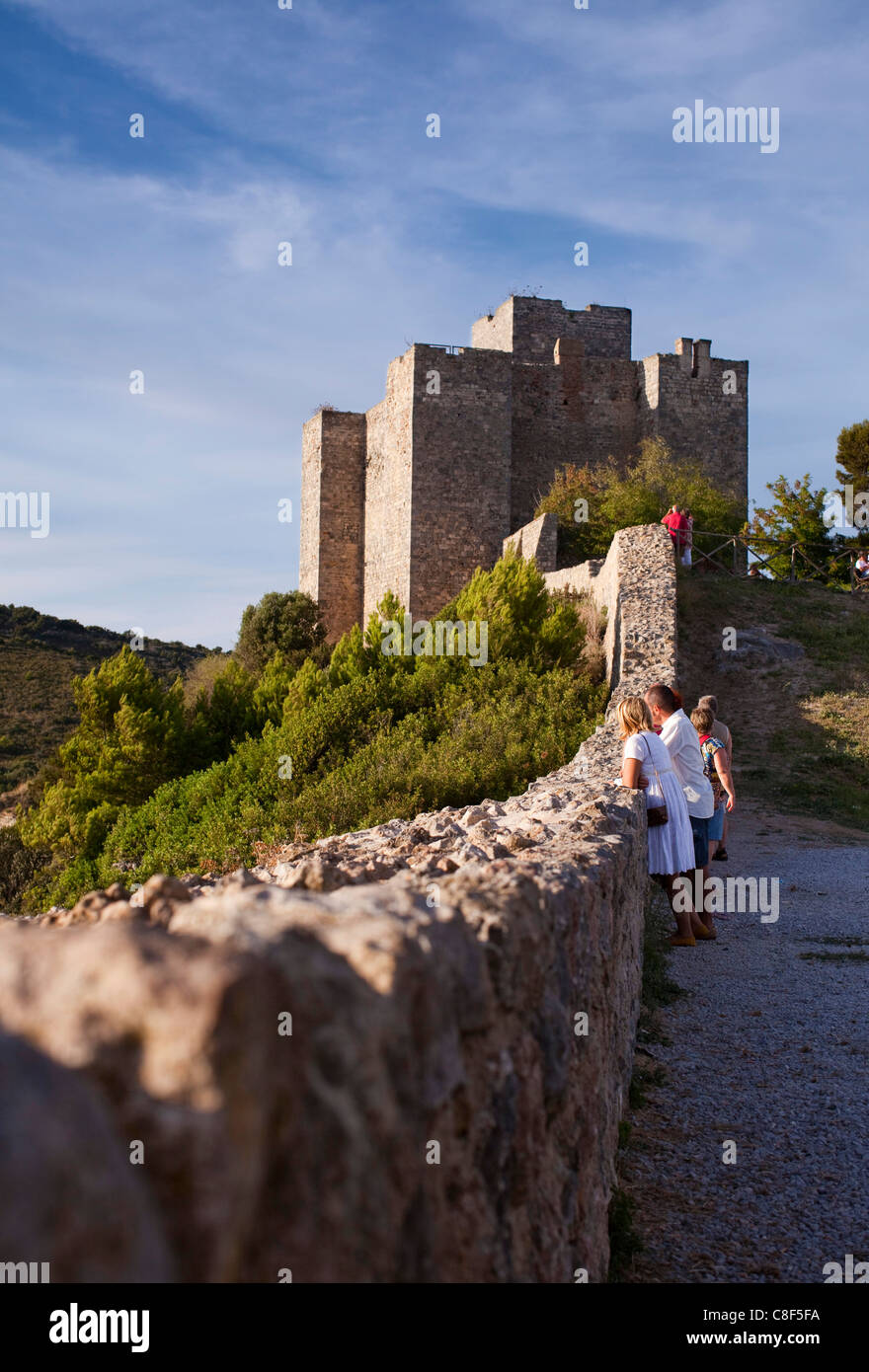 The fort (Rocca Aldobrandesca) of Talamone. Tuscany, Italy Stock Photo ...