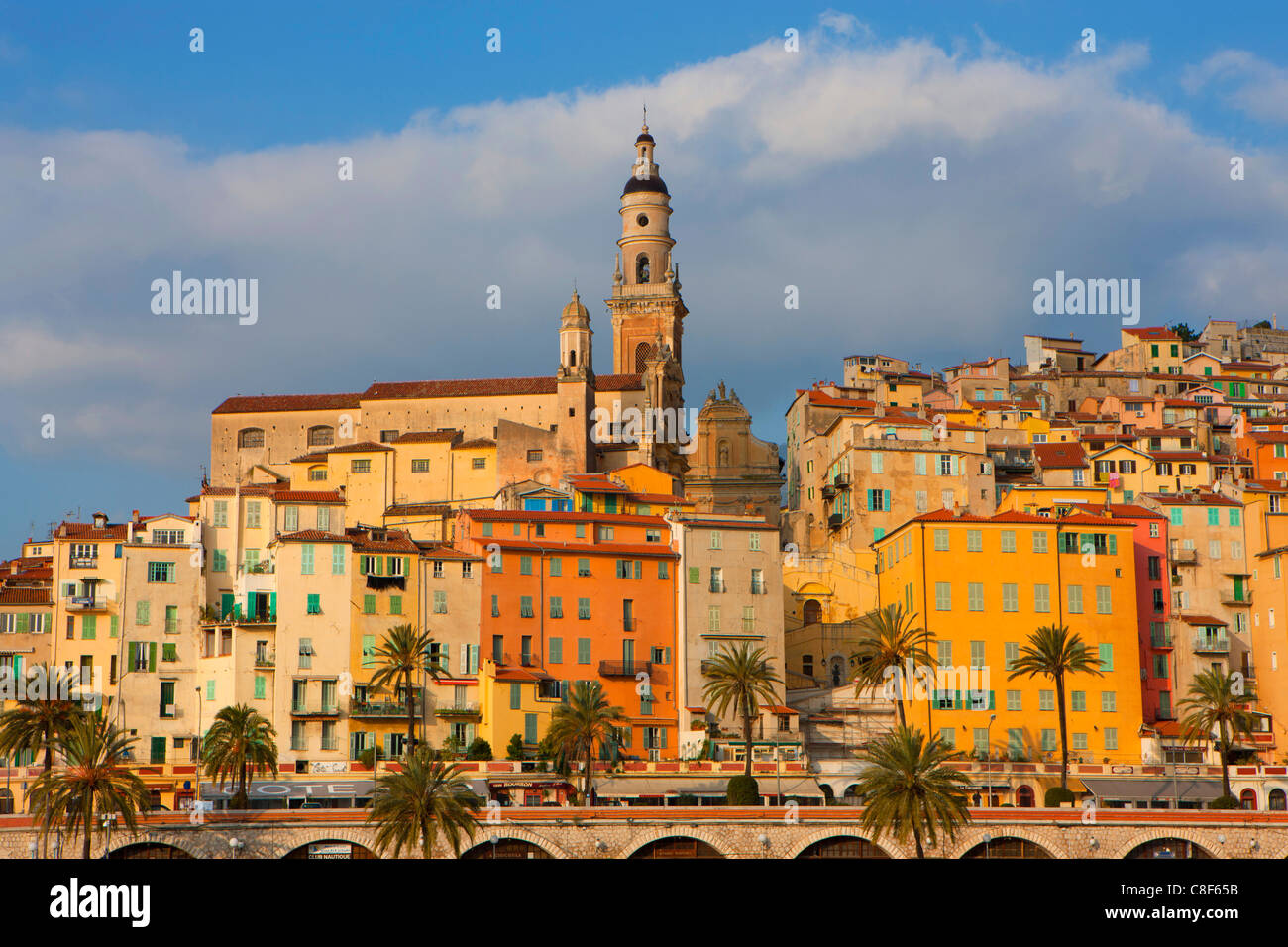 Menton, France, Europe, Côte d'Azur, Provence, Alpes-Maritimes, town ...