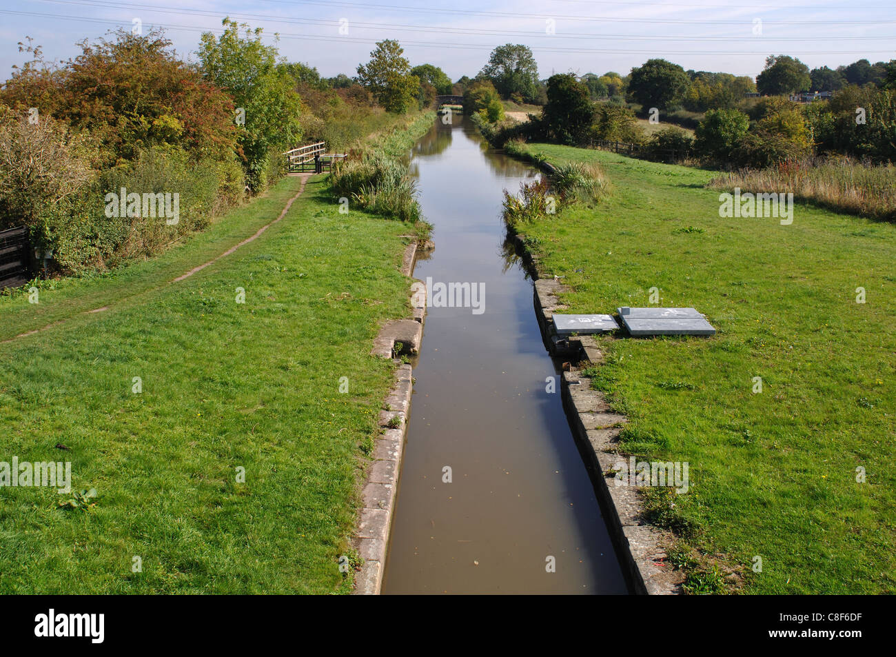 Start of the Ashby Canal at Marston Junction, Bedworth, Warwickshire ...