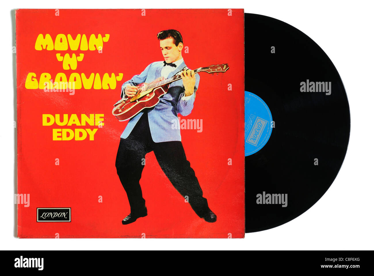 Duane Eddy Movin' 'n' Groovin' album Stock Photo - Alamy