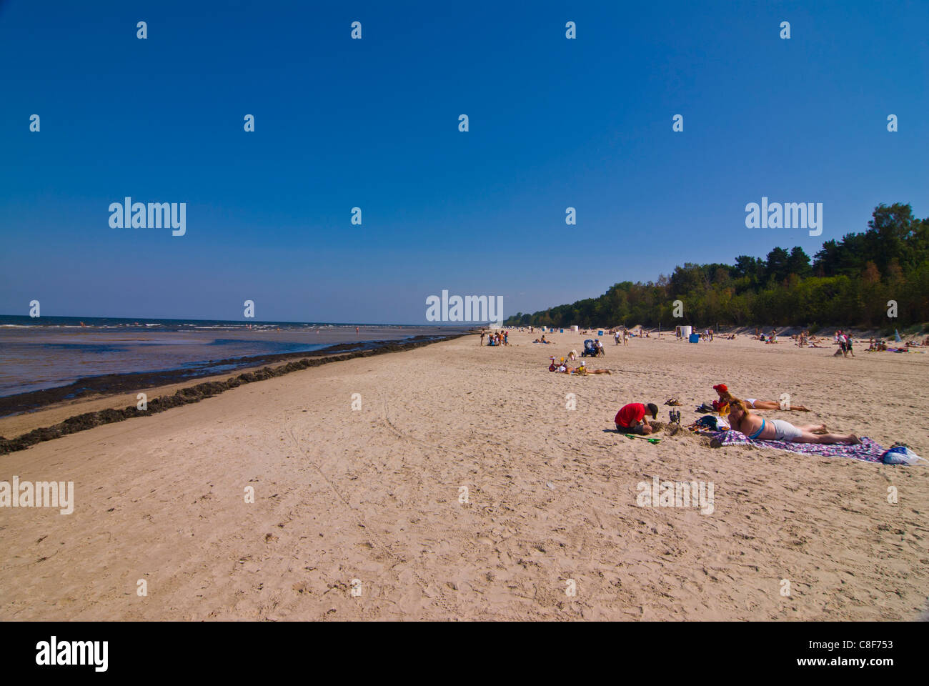 The beach of Jurmala, Riga, Latvia, Baltic States Stock Photo - Alamy