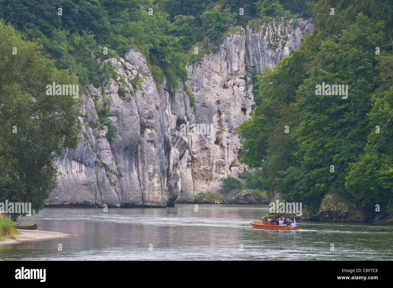 Weltenburg Narrows (Danube Gorge, near Weltenburg Abbey, Bavaria ...