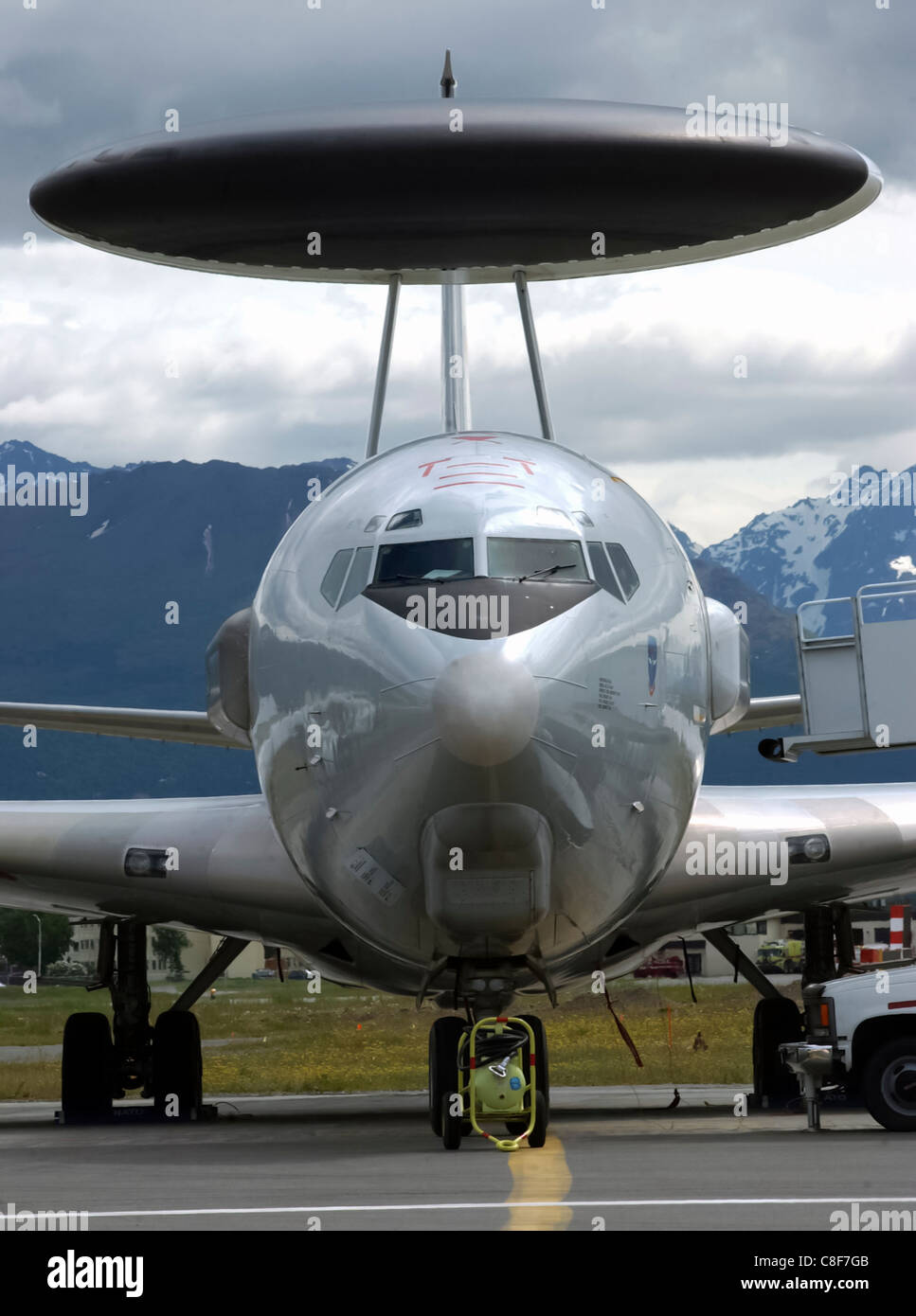 An E-3A Airborne Warning and Control System from NATO's Geilenkirchen ...