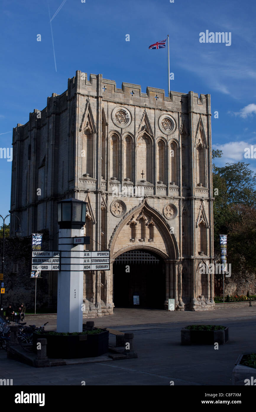 The Abbey Gate, or Great Gate, in Bury St. Edmunds, Suffolk Stock Photo ...