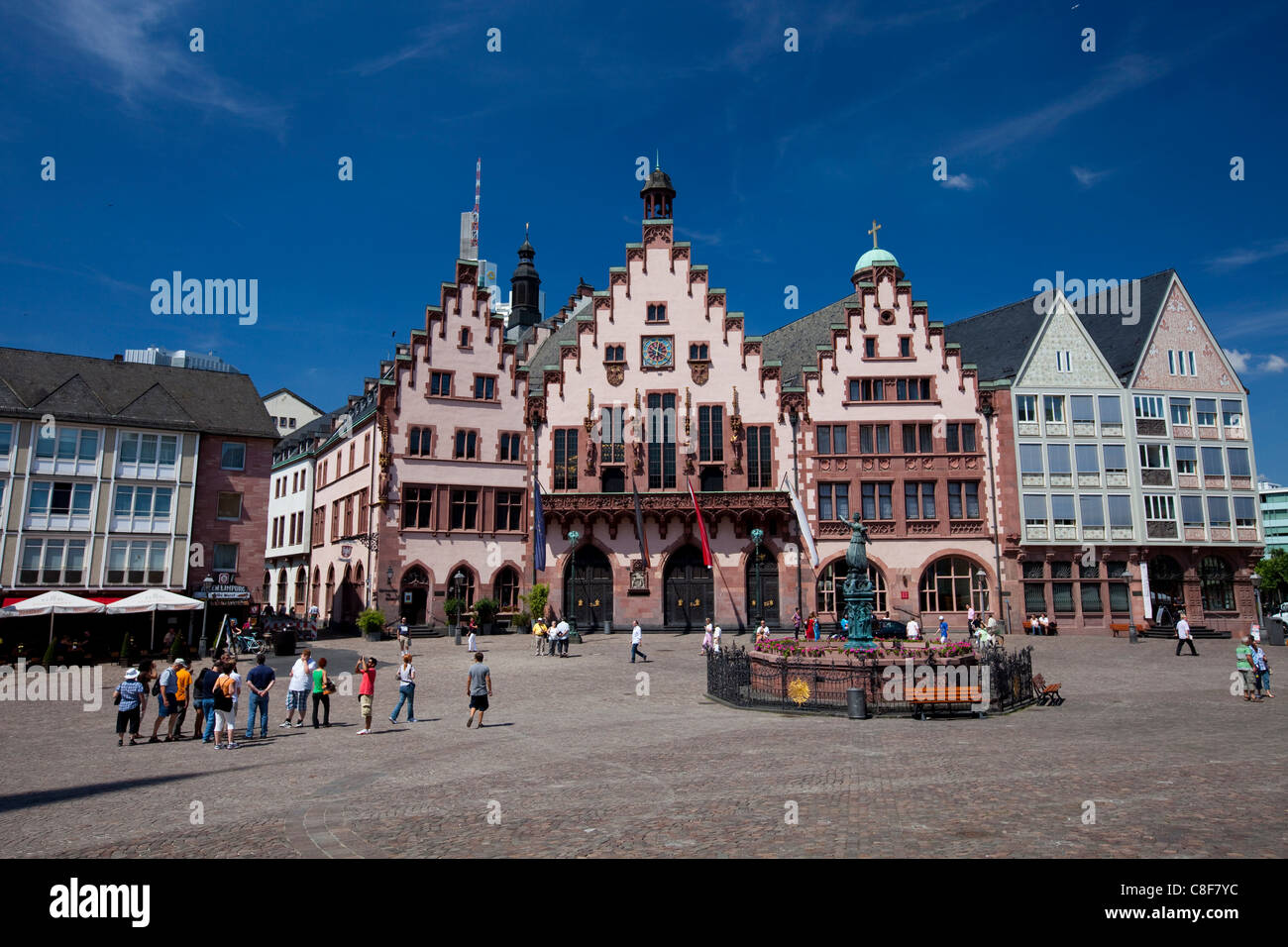 The Romerberg plaza one of the major landmarks in Frankfurt am Main ...