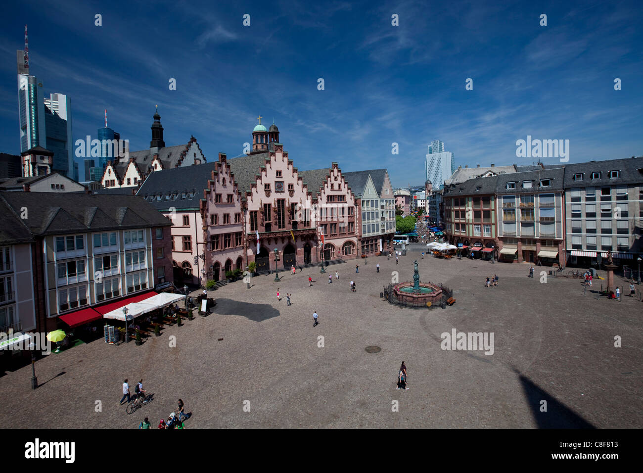 The Romerberg plaza one of the major landmarks in Frankfurt am Main ...