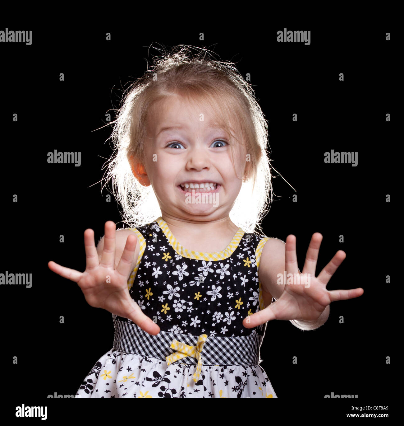 A creepy image of a zombie looking child Stock Photo - Alamy