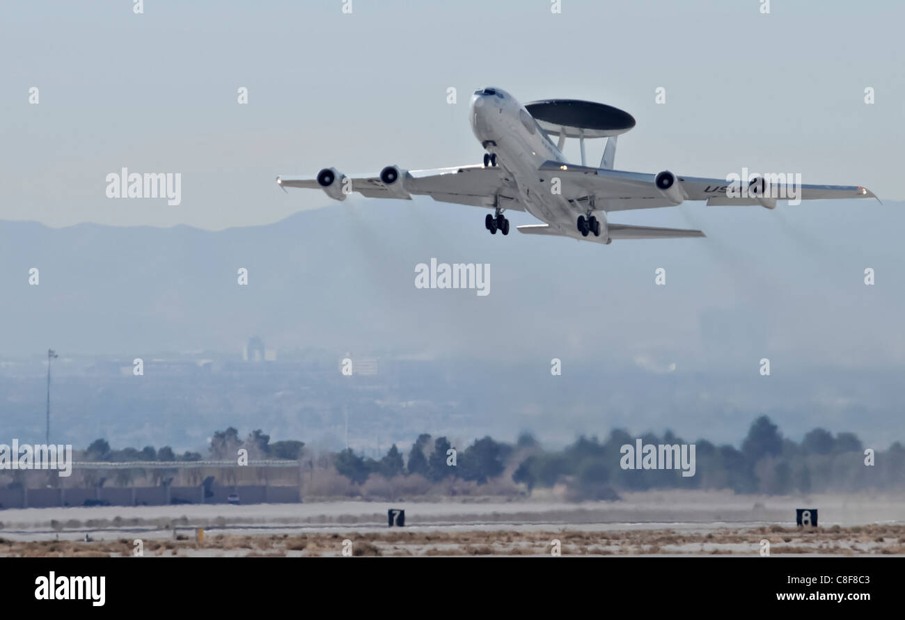 An E-3 Sentry deployed from 552nd Air Control Wing, Tinker Air Force ...