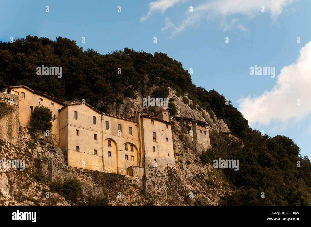 Franciscan sanctuary of Greccio, Greccio, Rieti, Lazio (Latium, Italy ...