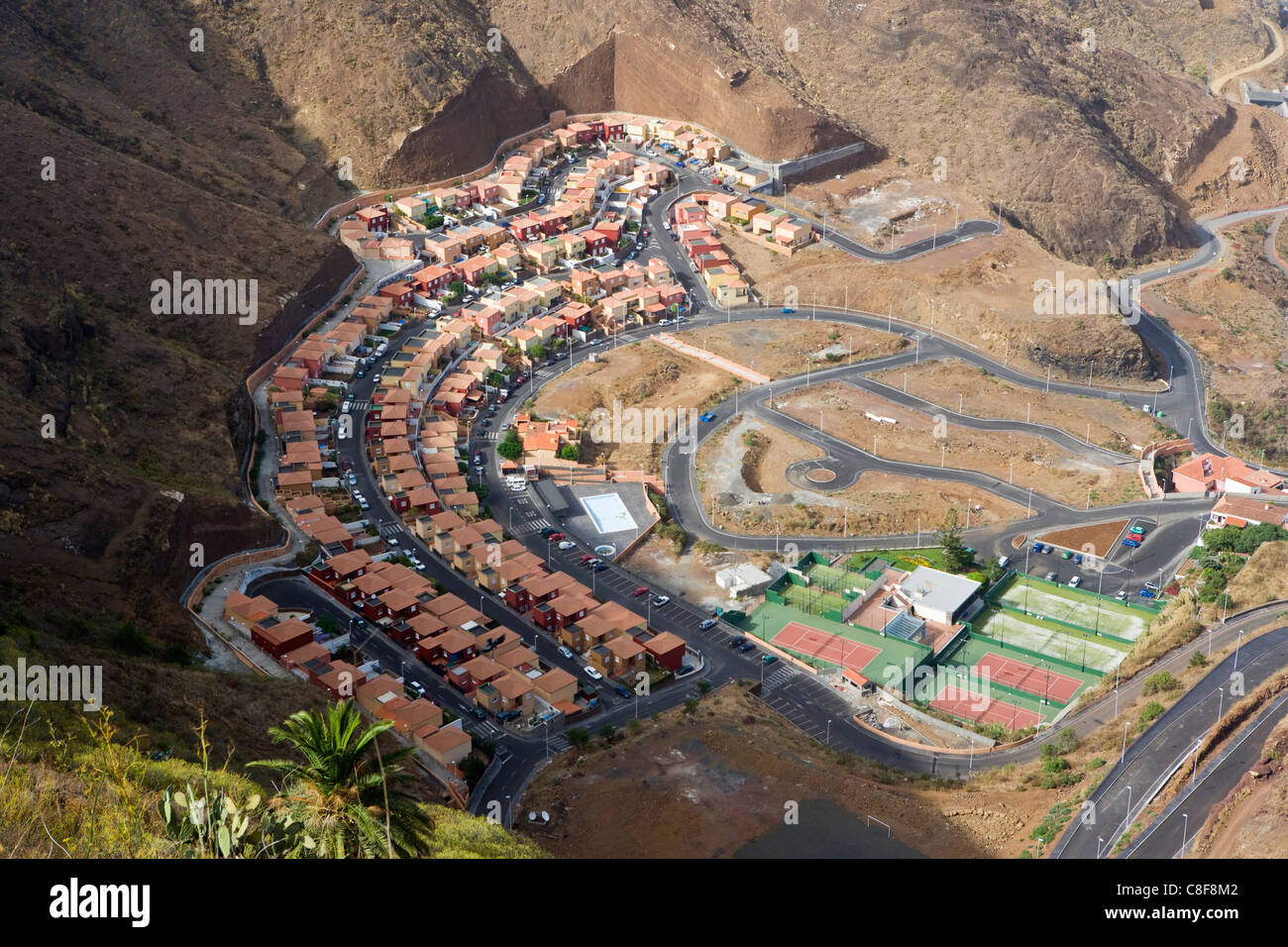 New housing development, Isla de la Palma, Canary Islands, Spain Stock ...