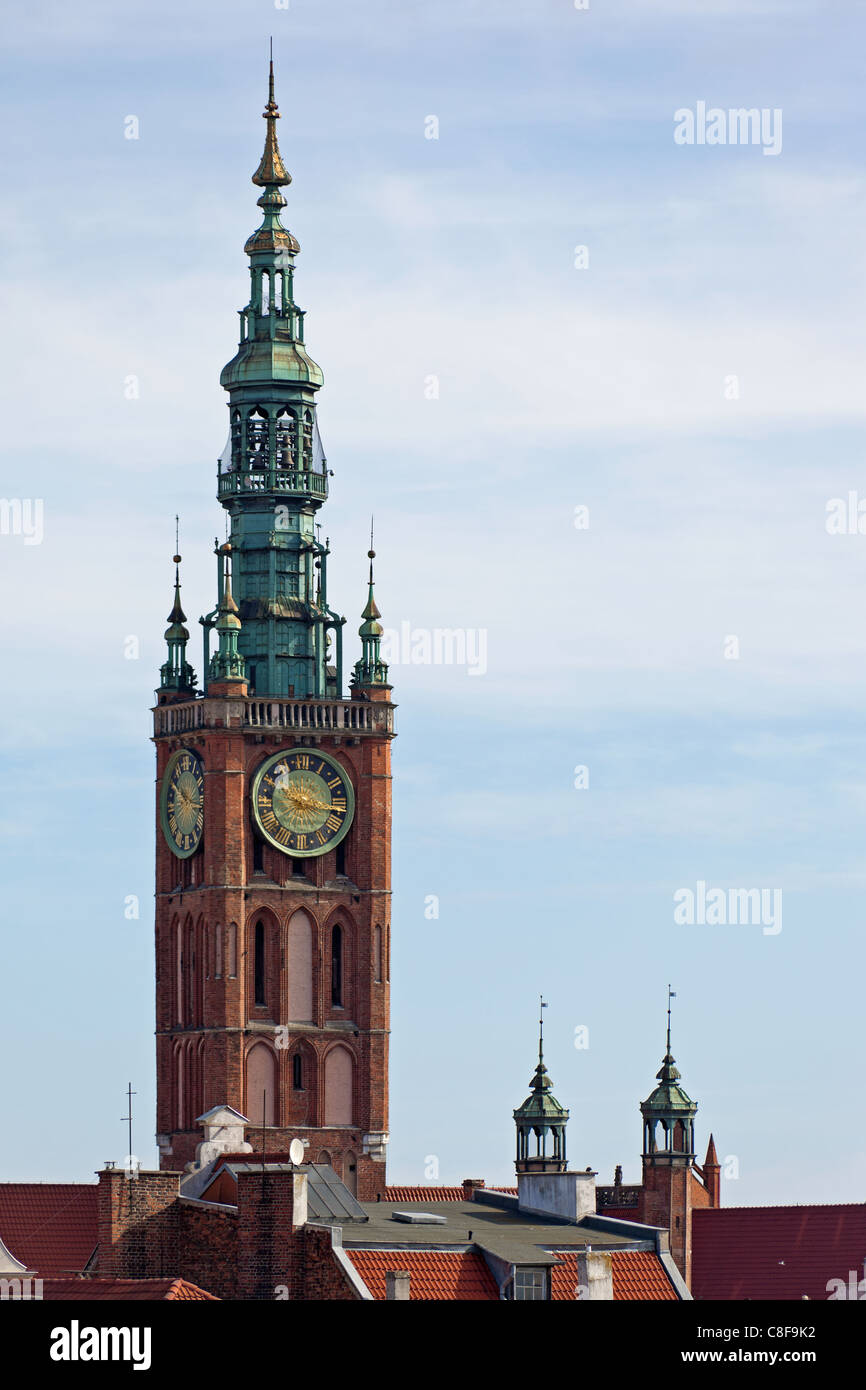 Gdansk clock tower hi-res stock photography and images - Alamy
