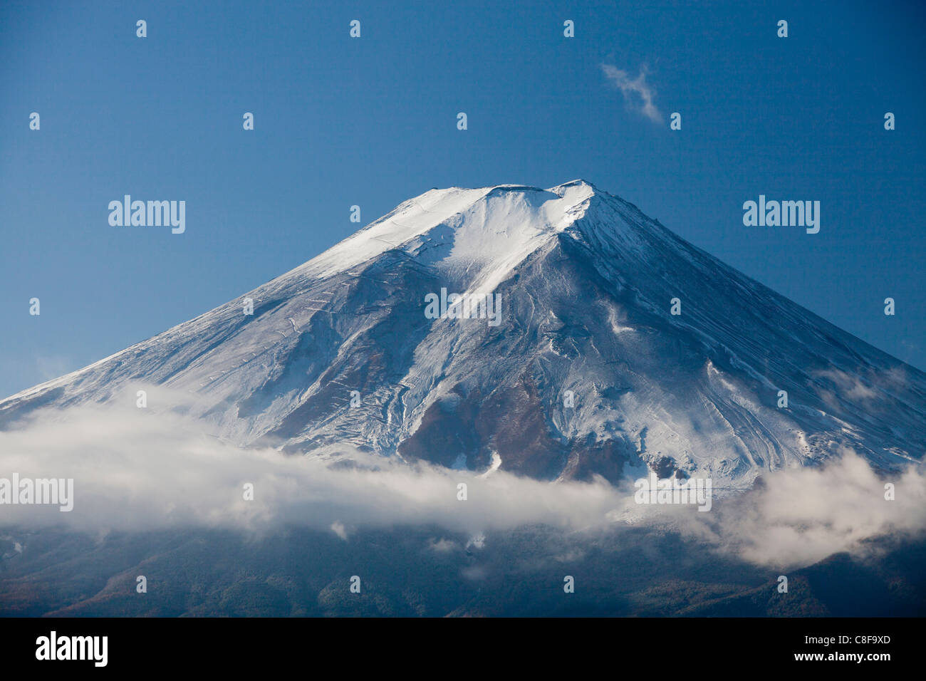 Japan, November, Asia, mountain Fuji, Fuji, mountain, snow, huge ...