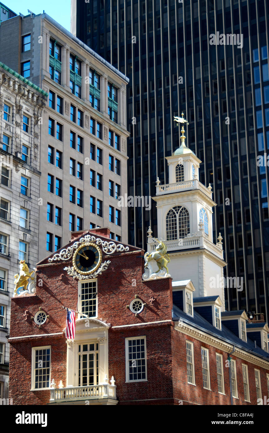 Old State House, Boston, Massachusetts, New England, United States of ...