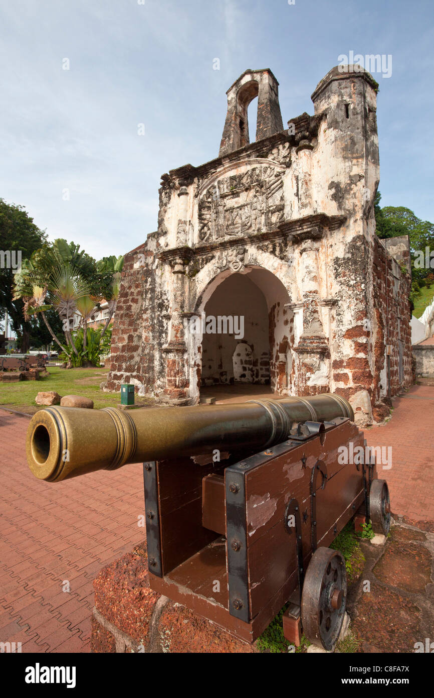 Malaysia, Asia, Melaka, city, fortress, in Portuguese, Porta de ...