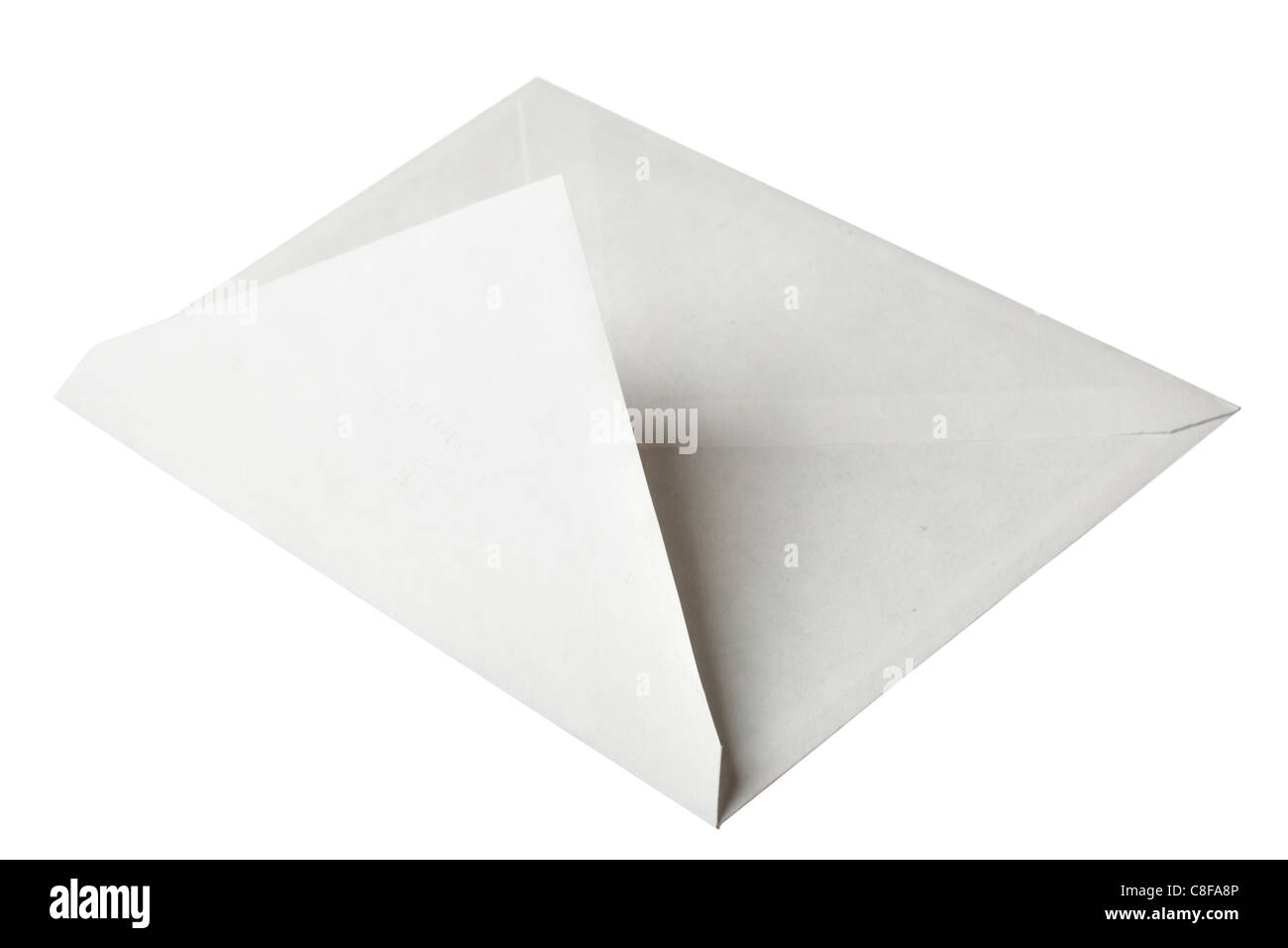 Envelope close-up isolated over the white background Stock Photo - Alamy