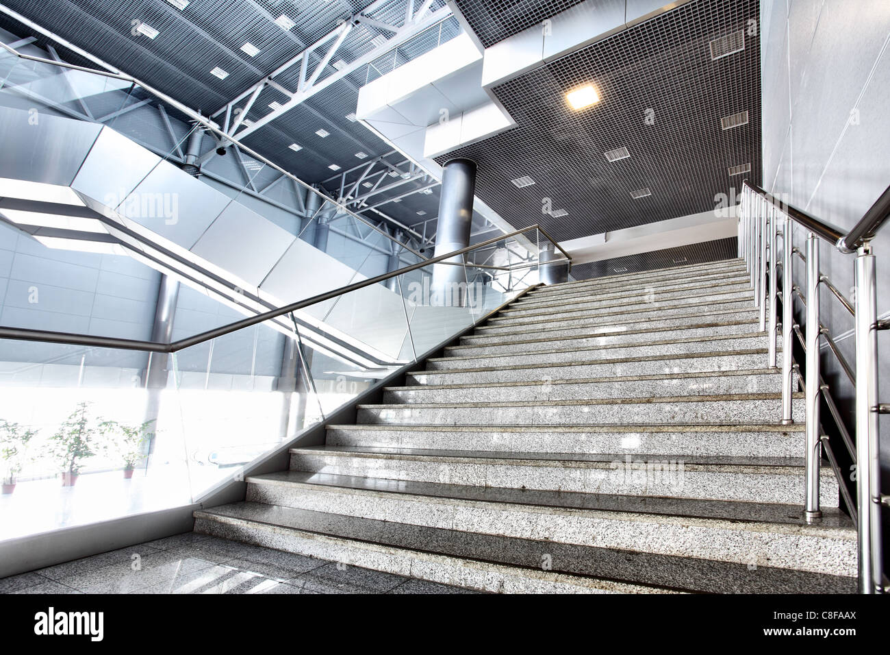 Large hall of modern industrial building Stock Photo - Alamy