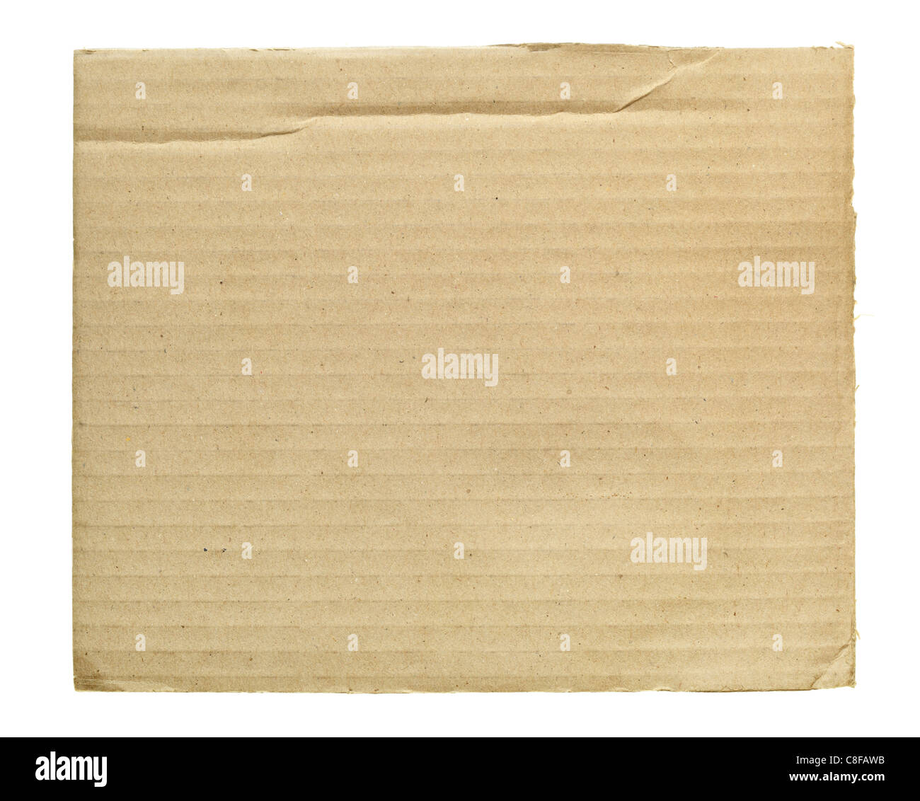 Scrap of cardboard isolated over the white background Stock Photo - Alamy