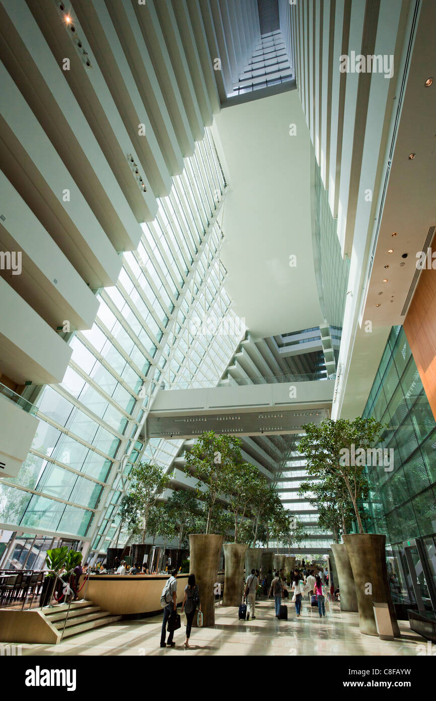 Singapore, Asia, Marina Bay Sands, Marina Bay hotel, hotel, lobby ...