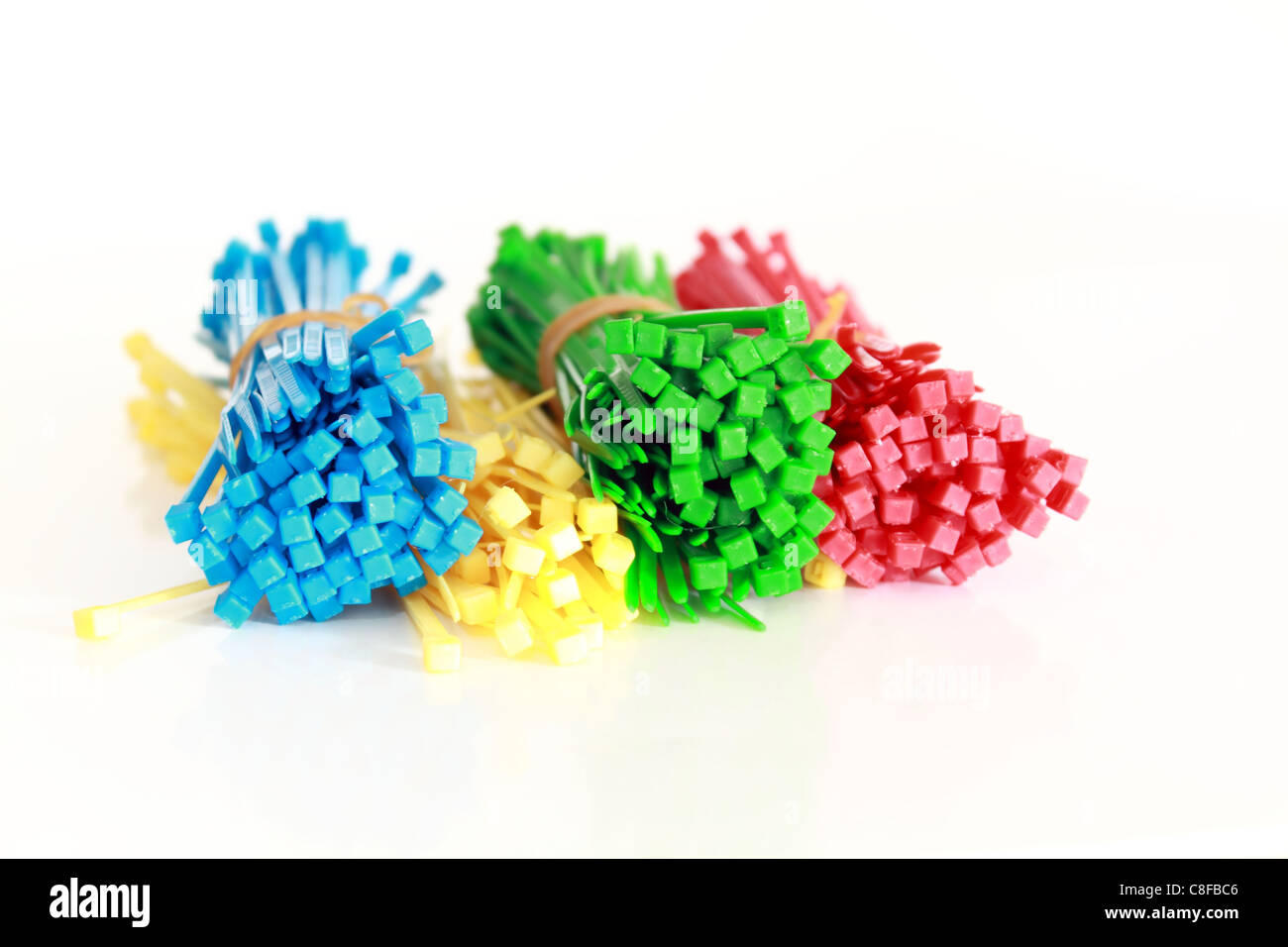 Coloured Cable Ties Stock Photo - Alamy