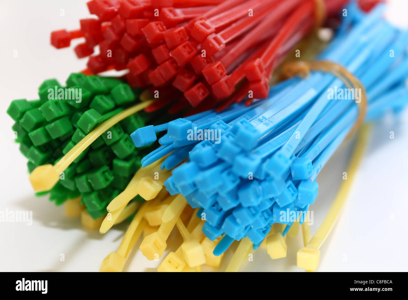 Coloured Cable Ties Stock Photo - Alamy