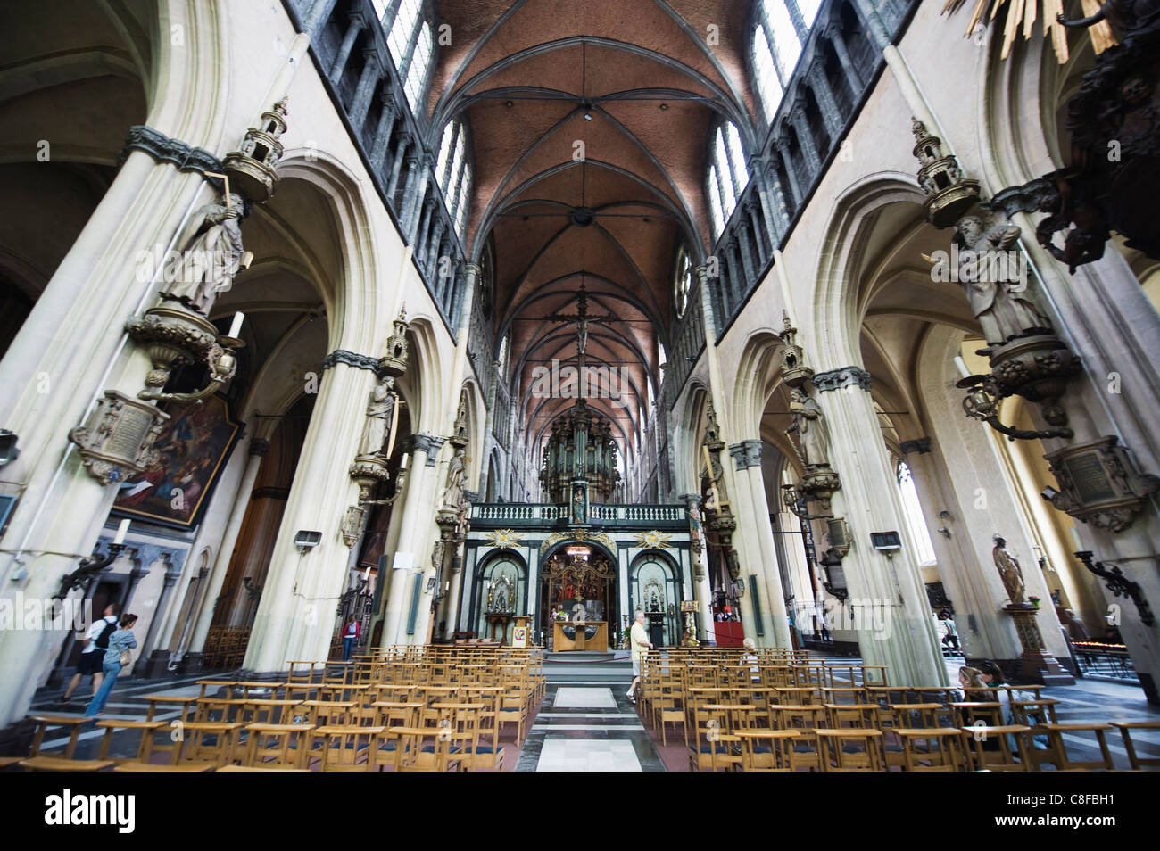 The 13th century Onze Lieve Vrouwekerk (Church of Our Lady) Old Town, UNESCO World Heritage Site ...